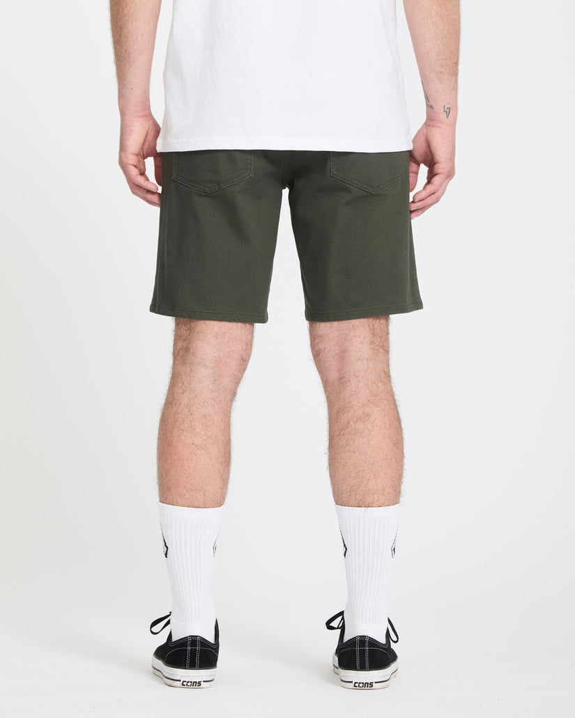 Solver 5 Pocket 19" Twill Short - Squadron Green - Men - Volcom EU ...