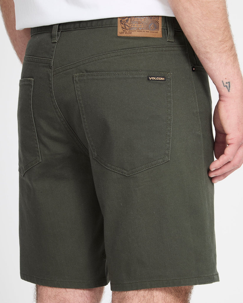 Solver 5 Pocket 19" Twill Short - Squadron Green - Men - Volcom EU ...