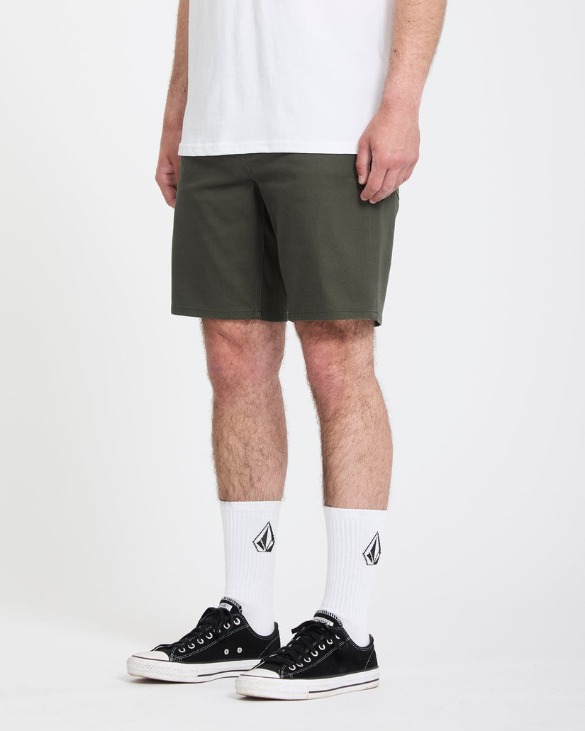 Solver 5 Pocket 19" Twill Short - Squadron Green - Men - Volcom EU ...