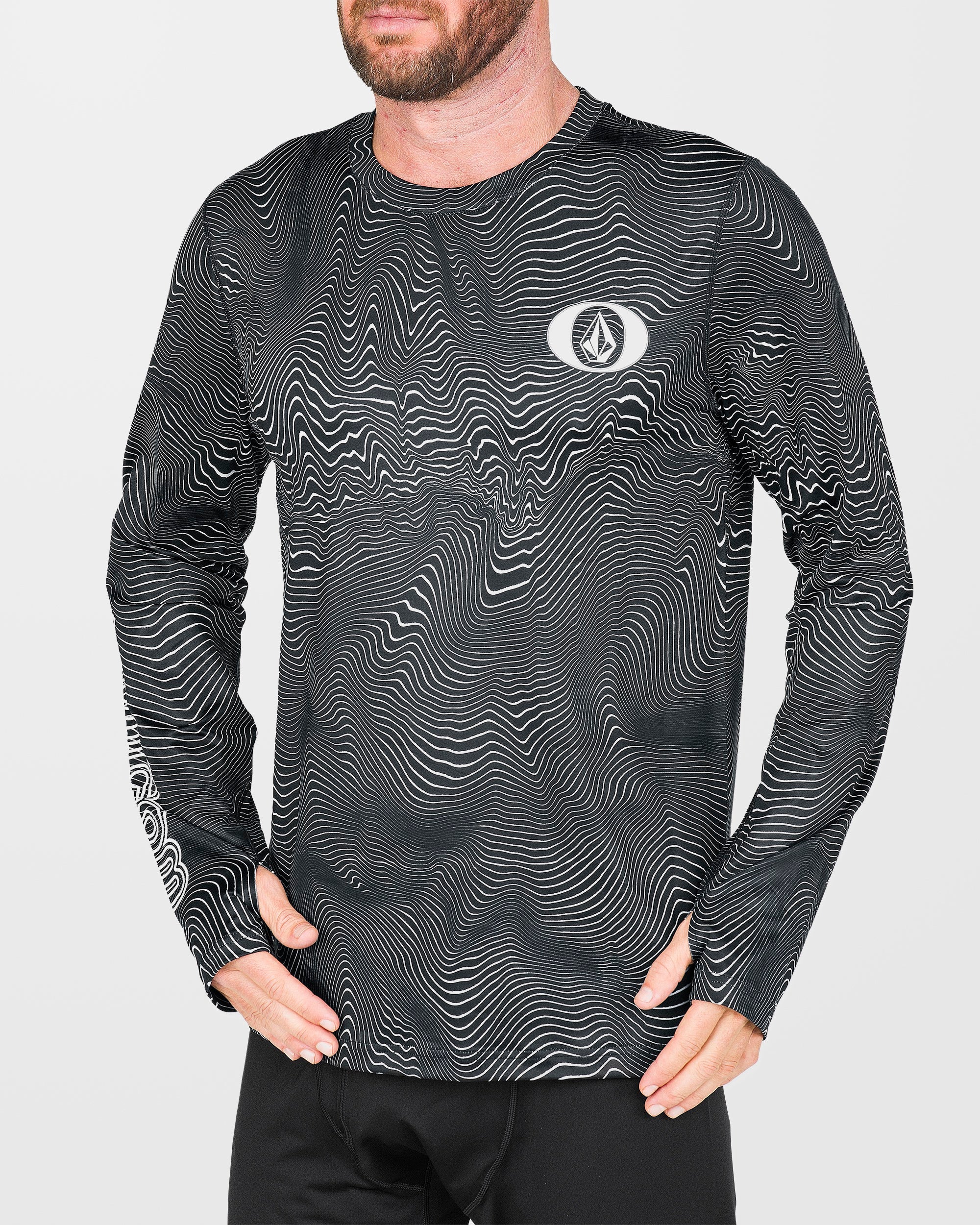 M V-Science Base Layer Top - Black Print - Herren - Volcom Deutschland ...