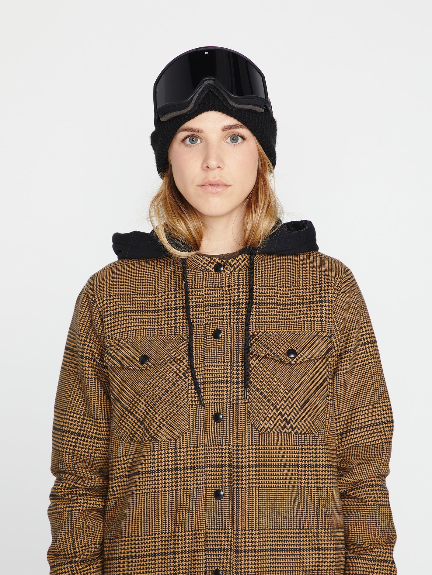 Hooded Flannel Jacket - Caramel – Volcom Deutschland
