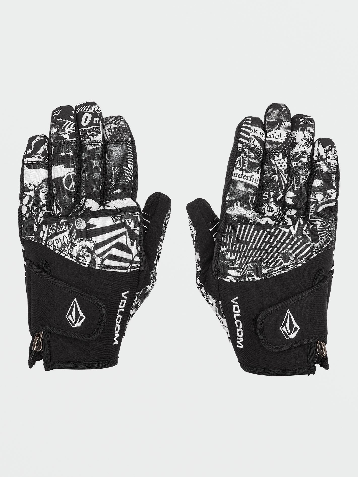 Crail Gloves - Black White | Volcom Deutschland